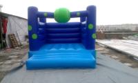 China Ocean Blue Commercial Bounce Houses Jumping With PVC Tarpaulin for sale