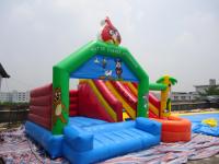 China Custom Inflatable Cartoon Theme Bounce Houses With Slide For Rental Business for sale