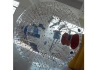 China Transparent Inflatable Zorb Ball Grass Ball With Colorful Glow Stick for sale
