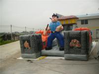 China Human Figure Inflatable Amusement Park / Prison Theme Inflatable Fun City for sale