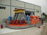 China Human Figure Inflatable Amusement Park / Prison Theme Inflatable Fun City for sale