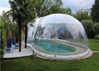 China Commercial Inflatable Transparent 8m Swimming Pool Dome Cover tent for sale