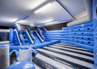 China Blue PVC Indoor Kids Long 29m Inflatable Amusement Park for sale