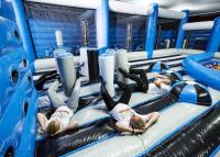 China Blue PVC Indoor Kids Long 29m Inflatable Amusement Park for sale