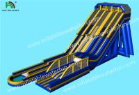 China Multiple Lanes Single Ladder Height 15m Giant Inflatable Slide for sale