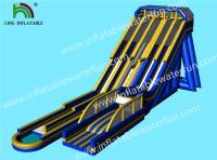 China Multiple Lanes Single Ladder Height 15m Giant Inflatable Slide for sale