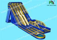 China Multiple Lanes Single Ladder Height 15m Giant Inflatable Slide for sale