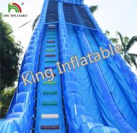 China Tarpaulin Height 10m Inflatable Water Slide With Pool For Kids Adults for sale