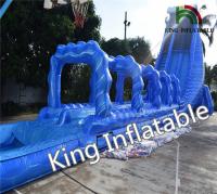 China Tarpaulin Height 10m Inflatable Water Slide With Pool For Kids Adults for sale