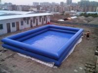 China 0.9mm PVC Tarpaulin Swimming Pool / Inflatable Swimming Pools Double Tube 1.3m Height for sale