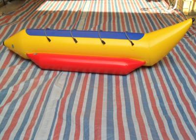 China Single Row Inflatable Fly Fishing Boats / Banana Boat For 4 Persons 0.9 mm PVC Tarpaulin for sale