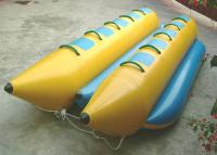 China 0.9mm PVC Tarpaulin Inflatable Fly Fishing Boats / Banana Boat For 6 Persons Water Games for sale