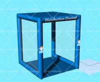 China Sanitizing Portable PVC 0.8mm Inflatable Disinfection Channel Tent for sale