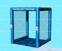 China Sanitizing Portable PVC 0.8mm Inflatable Disinfection Channel Tent for sale
