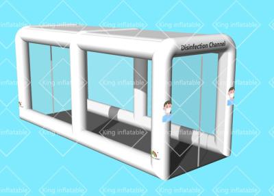 China White Disinfection Tunnel 5m Inflatable Event Tent for sale