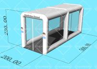 China White Disinfection Tunnel 5m Inflatable Event Tent for sale