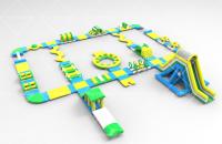 China 2021 Bespoke Design New Aqua Park Inflatable Floating Water Park With Obstacle Course for sale