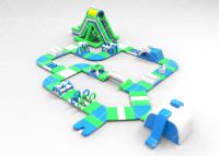 China Floating Aqua Blue 29m Inflatable Water Parks for sale