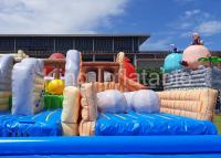 China Outdoor Commercial Red Angry Bird Giants Inflatable Water Park With Slide for sale