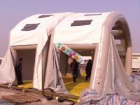 China Airtight Inflatable Frame Posts Tent / Foldable And Portable Event Tent for sale