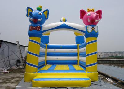 China PVC Tarpaulin Castle Type Inflatable Elephant Castle / Jumping Bouncy Castle For Kids for sale