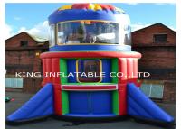 China Commercial Rocket Parachute 0.55mm Inflatable Jumping Castle for sale
