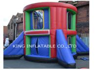 China Commercial Rocket Parachute 0.55mm Inflatable Jumping Castle for sale