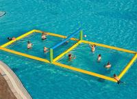 China PVC Water Park Airtight Inflatable Volleyball Court Floating For Kids Adults for sale