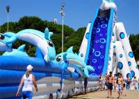 China Summer Inflatable Giant Backyard Elephant Water Slide For Kids Adults for sale