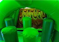 China Animal Theme Crocodile Tarpaulin 0.55MM Inflatable Obstacle Course for sale