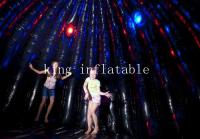 China Custmized Size Kids Adults PVC Tarpaulin Inflatable Disco Dome With LED For Rental for sale