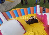 China Colorful Quadruple Stitching Inflatable Outdoor Water Slide For Kids Adults for sale