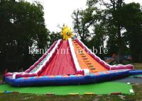 China Colorful Quadruple Stitching Inflatable Outdoor Water Slide For Kids Adults for sale