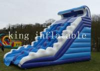 China Kids Adults PVC Tarpaulin 0.55mm Inflatable Water Slide With Custmized Size for sale
