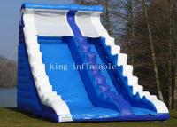 China Kids Adults PVC Tarpaulin 0.55mm Inflatable Water Slide With Custmized Size for sale