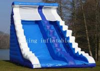 China Kids Adults PVC Tarpaulin 0.55mm Inflatable Water Slide With Custmized Size for sale