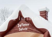 China Winter World Theme 0.55mm Commercial Inflatable Jumping Castle for sale