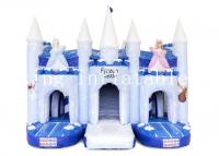 China Kids Commercial Inflatable Frozen Bouncer Combo With Slide for sale