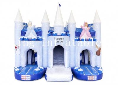 China Kids Commercial Inflatable Frozen Bouncer Combo With Slide for sale