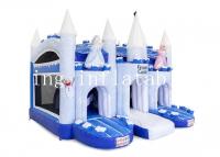 China Kids Commercial Inflatable Frozen Bouncer Combo With Slide for sale