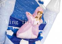 China Kids Commercial Inflatable Frozen Bouncer Combo With Slide for sale