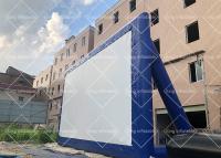 China 8m Long Outdoor Inflatable Movie Screen For Drive In Car for sale