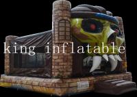 China Double Stitching EN14960 Inflatable Halloween Skull Bounce House for sale