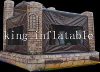 China Double Stitching EN14960 Inflatable Halloween Skull Bounce House for sale