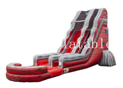 China 18OZ PVC Tarpaulin Inflatable Water Slide Double Stitching for sale