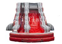 China 18OZ PVC Tarpaulin Inflatable Water Slide Double Stitching for sale