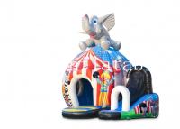 China 0.55MM PVC Tarpaulin Circus Elephant Inflatable Jumping Castles for sale