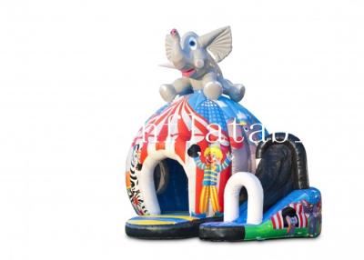 China 0.55MM PVC Tarpaulin Circus Elephant Inflatable Jumping Castles for sale