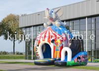 China 0.55MM PVC Tarpaulin Circus Elephant Inflatable Jumping Castles for sale
