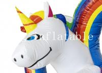 China EN71 Magic Unicorn Inflatable Combo Bounce House With Slide for sale
